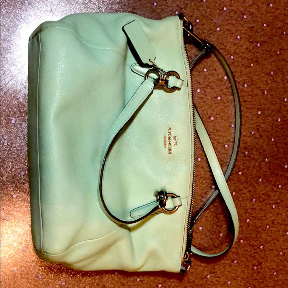 Teal Green Coach Purse - Gem